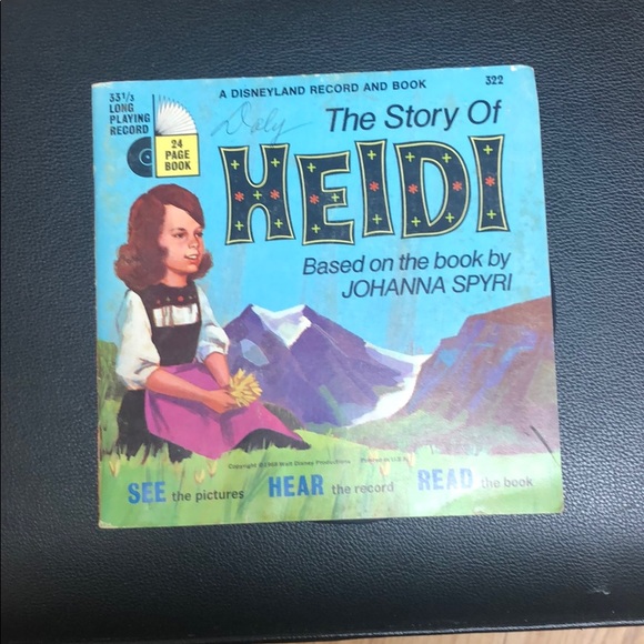 disneyland | Other | The Story Of Heidi 33 3 Record Book | Poshmark